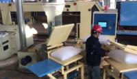 China Feather Cotton Pillow Filling Machine Plant Automatic 150kg H for sale