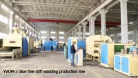 China 1000gsm Glue Free Thermal Bonded Polyester Wadding Plant for sale