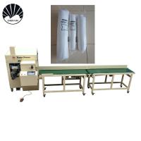 China JBJ-9 Pillow rolling machine, cushion coiling packing machine with auto feeding conveyor for sale