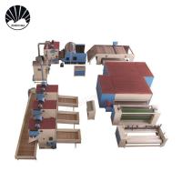 China Fiber Filling Comforters Mattress Sintepon Wadding Production Line  200kw for sale