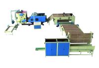 China 4pcs Min Cnc Pillow Filling Line Roll Making Machines Winding Up PP Cotton Polyester Fiber for sale