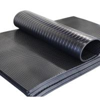 China Rubber Mat Honeycomb Origin Groove Dot Stable Horse Mat Animal Matting Horse Black 1000mm*2000m 1830mm*1220m for sale
