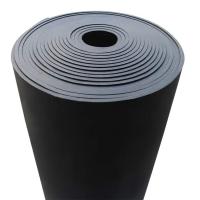 China Soundproofing B2-Grade NBR Black Rubber Foam Insulation Sheet Roll for horse stable and bed for sale