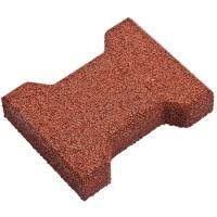 China Red Color Non Toxic Horse Racetrack Dog Bone Rubber Floor Paver Brick for sale