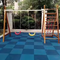 China Rubber Outdoor Gym Floor Tile For Indoor Non Toxic Playground Rubber Flooring for sale