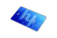 China Rechargeable E Ink Credit Card Cold Pressing With Active Ink Screen / Buttons for sale