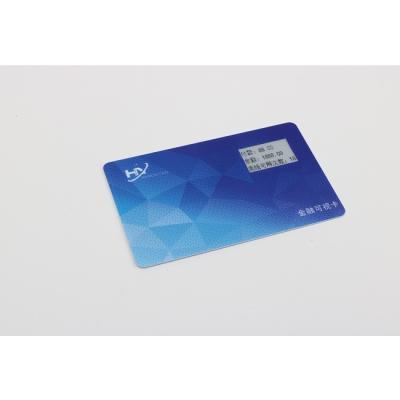 China E Ink Screen ISO7816 NFC Credit Card 13 Bits Keys Wireless Charging for sale