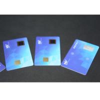China Fingerprint Payment 1.5mm Security Smart Card 7816 with electronic ink screen for sale