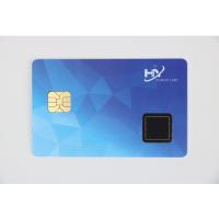 China 0.84mm Thickness Fingerprint Smart Cards 13.56 Mhz Smart Card Waterproof for sale