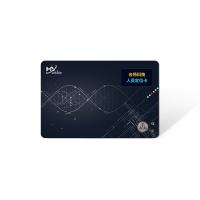 China Solar Charging OTP Smart Card With Power Display Button Encryption Payment for sale