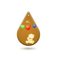 China RFID Slim Wallet Tracker Drop Shaped Bluetooth Anti Loss Device IP68 Waterproof for sale