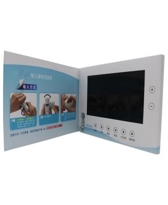 China A5 Matt Cover Lcd Brochure Card , 4.3 Inch Promo Video Brochure For Business for sale