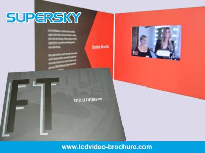 China Pocket Size LCD Video Brochure Card With Usb / Offset CMYK Printing for sale
