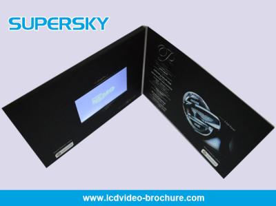China Promotional LCD Video Brochure Free USB Cable Video Booklets With Durable Battery for sale