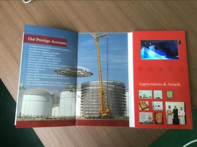 China 128 MB - 8 GB Memory Lcd Video Booklet , Lcd Screen Video Brochure CE Approved for sale