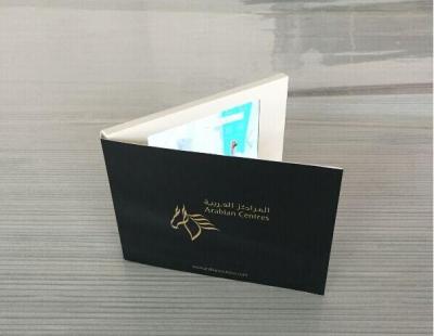 China CMYK Printing Digital Lcd Video Brochure With Magnetic Switch / Light Sensor for sale