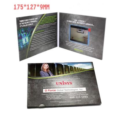 China 2.4 Inch TFT LCD Video Invitation Cards , JPG / JPEG Photo Format Custom Video Brochure for sale