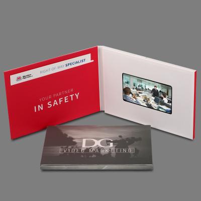 China Custom Video Greeting Cards Lcd Brochure With Video Screen , 4.3