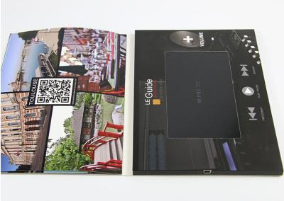 China Paper Material LCD Video Brochure Card With Rechargeable 300mah-5000mah Battery for sale
