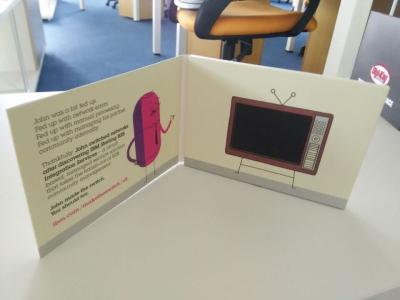 China Advertising Player LCD Video Brochure , 4.3 Inch - 10 Inch  Video Mailer for sale