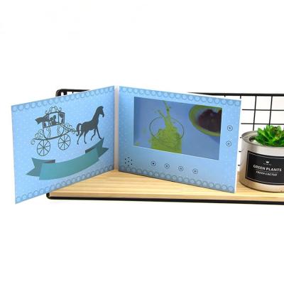 China Fashionable Digital Lcd Video Business Cards 7 Inch  Built - In Speaker for sale