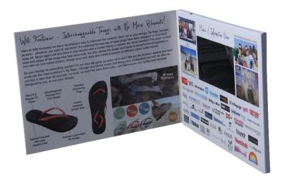 China Multi Page Direct Mail Video Card , Bespoke Video Brochures Fashion Design for sale