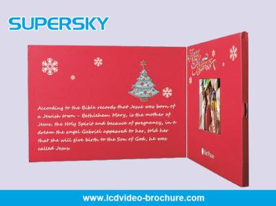China Full Color Video In Print Brochure , LCD Video Brochure For Business for sale