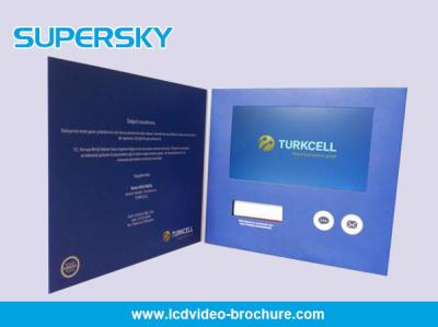 China 4.3 Inch Promotional Video In Print Brochure , Customized Invitation Video Card for sale