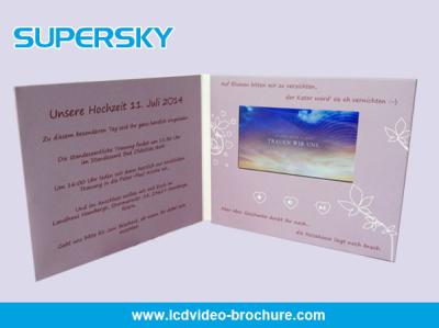 China High End Lcd Screen Video Brochure Card Magnetic Switch With HD Screen for sale