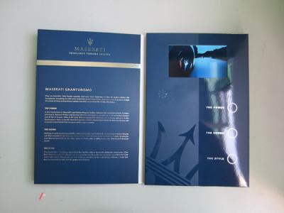 China 1024X600 Rechargeable Video Mailer Card , Hi FI Speaker LCD Video Brochure for sale