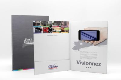 China 4.3 Inch 4G Promotional Video Brochure EU Paper Multi - Language For Trade Show for sale