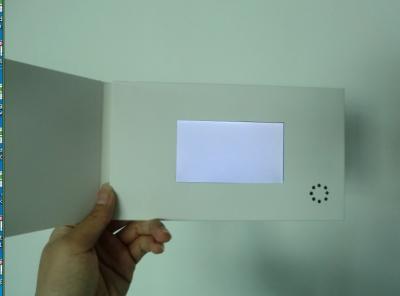 China CMYK Printing Custom Video Greeting Cards , USB Charging Digital Video Brochure for sale
