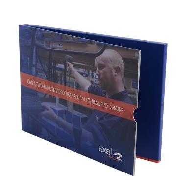 China 4c Printed 256MB Memory Digital Video Greeting Card , LCD Video Brochure for sale