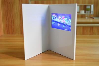 China Paper Material Video Greeting Card Recharge Brochure With Video Screen for sale