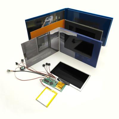 China 7 Inch Digital LCD Video Greeting Card / Video Module 300-2000MAH Battery for sale
