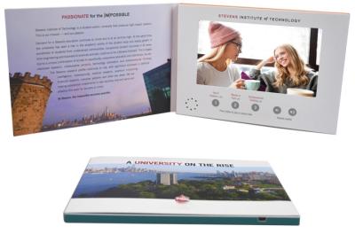 China Promo Advertising A5 7'' Digital Catalogue Card Lcd Screen Video Greeting Brochure For Wedding Invitation for sale