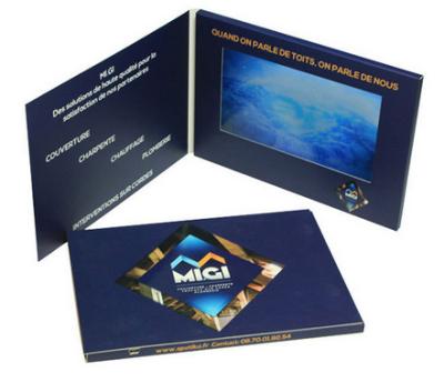 China High End 7 Inch Lcd Video Brochure , Custom Gift Greeting Cards 800*480 Pixels Resolution for sale