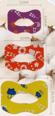 China Cartoon Non Woven Mouth Sleep Tape OEM For Children 55mmx39mm for sale