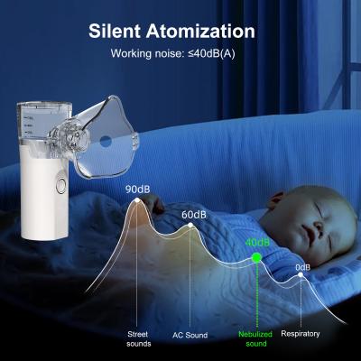 China Ultrasonic Portable Nebulizer Machine Medical USB Charging Built In Battery for sale