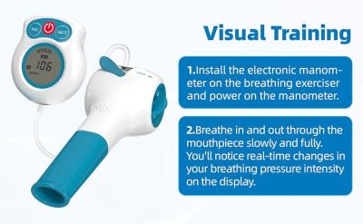 China App Connectivity Breathing Trainer Device Lung Exerciser OEM Logo for sale