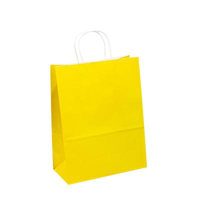China Custom Kraft Paper Shopping Bags with Handles 10kg Capacity Recyclable Eco Friendly for sale