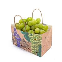 China Biodegradable Greaseproof Kraft Paper Grocery Bags for Vegetables with Handles 100% Customizable for sale