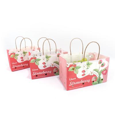 China Square Bottom Small Paper Bags for Supermarket 60gsm FSC FDA ISO Certified for sale