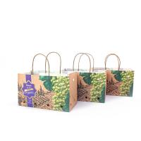 China Greaseproof Kraft Small Paper Bags for Vegetables FSC FDA Certified Custom Size for sale