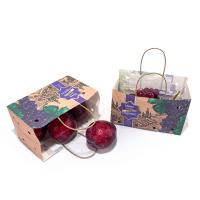 China Twist Rope Handle Fruit Paper Bags For Grapes Orange Packaging for sale