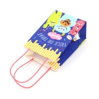 China Compostable Recycled Kraft Paper Bags with Handles 10kg Capacity for Jewelry Packaging for sale