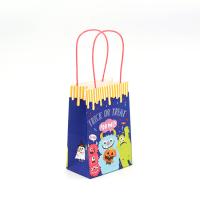 China Biodegradable Kraft Paper Shopping Bags with Handles 10kg Capacity 8 Color Flexo Printing ODM for sale