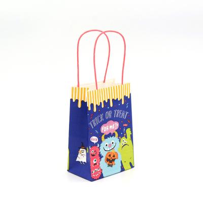 China Biodegradable Kraft Paper Shopping Bags with Handles 10kg Capacity 8 Color Flexo Printing ODM for sale