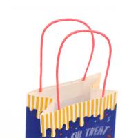 China Biodegradable Kraft Paper Shopping Bags with Handles 10kg Capacity 8 Color Flexo Printing ODM for sale