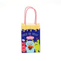 China Recycled Kraft Christmas Paper Bags with Handles 11 lb Capacity ISO9001 BRC for sale